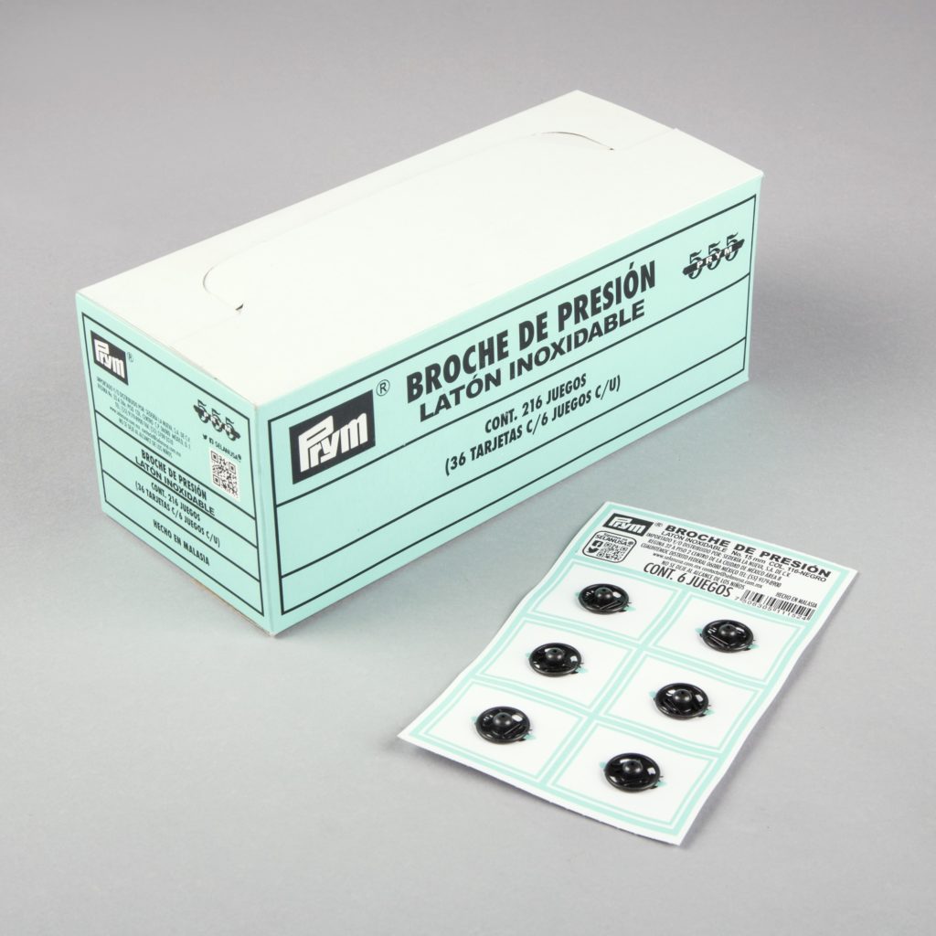 BROCHE DE PRESIÓN PLÁSTICO, 4 COMPONENTES