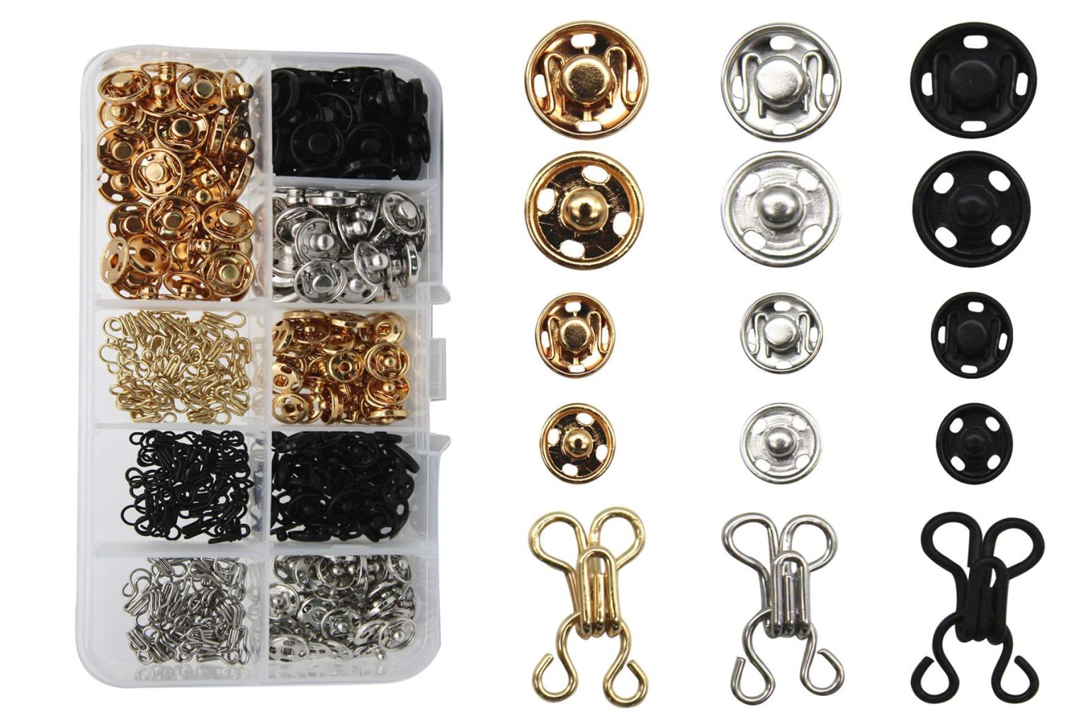 Tipos de botones y broches